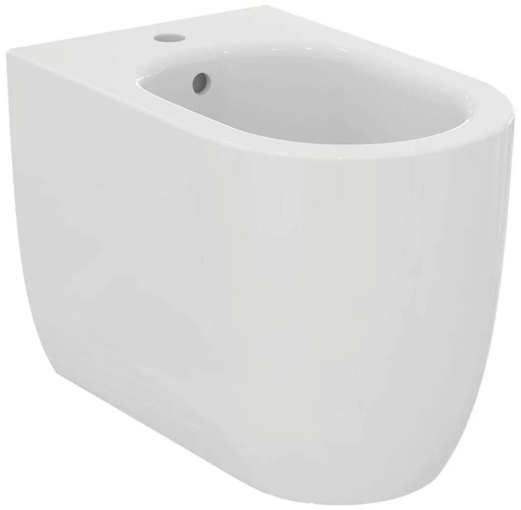 Ideal Standard Blend - Stojící bidet, 355x560 mm, s přepadem, otvor pro baterii, bílá T375301