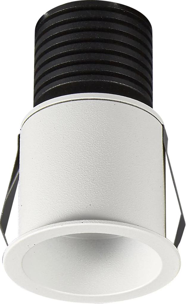 Mantra 6861 Guincho, bílá zápustná bodovka 5W LED 2700K, prům. 5,5cm, IP54