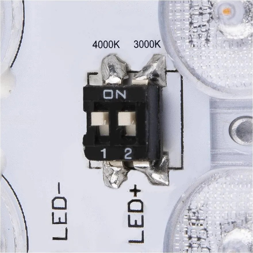 LA 1003451 AINOS SQUARE SENSOR Outdoor, nástěnné a stropní LED svítidlo, bílé, spínač CCT 3000/4000K - BIG WHITE (SLV)
