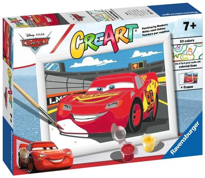 Malování podle čísel ravensburger 201747 creart disney: auta: blesk mcqueen