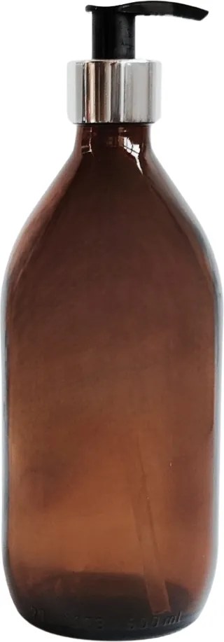 Dávkovač mýdla MONA 500 ml s černo-stribrný dávkovačem
