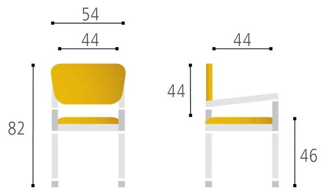 Jednací kovová židle Office Pro TRITON SL – s područkami, více barev F85 černá