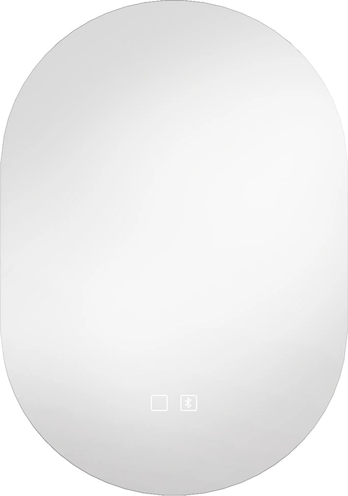 HOMCOM LED koupelnové zrcadlo 50 × 70 cm s Bluetooth