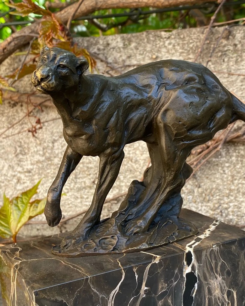 Bronzová socha soška - Puma panther