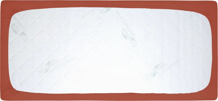 Jersey prostěradlo světle rezavé na výšku matrace do 20 cm Velikost: 120 x 200