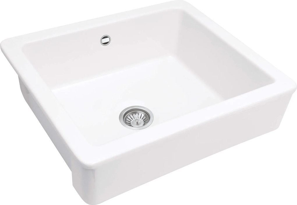 Deante Ceramic sink, 1-bowl, farmhouse