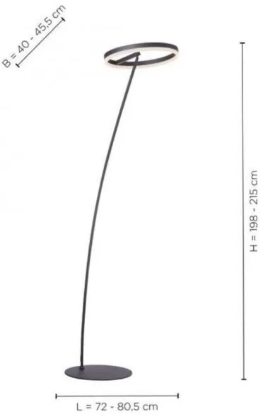 Paul Neuhaus 381-13 - LED Stmívatelná stojací lampa TITUS LED/19,5W/230V