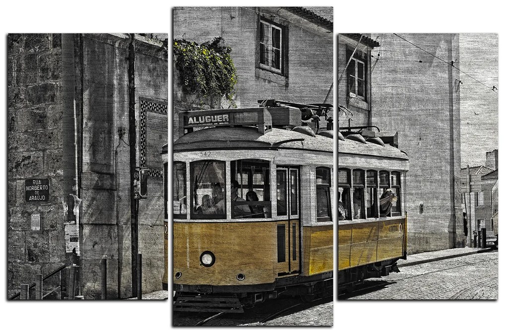 Obraz na plátně - Historická tramvaj 1121QC (150x100 cm)