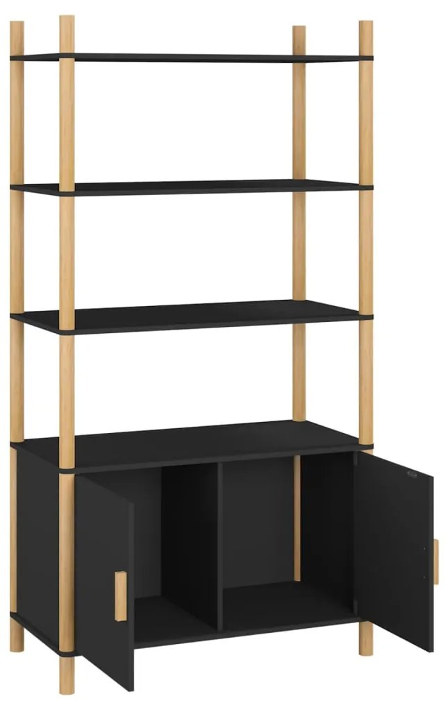 Skříň highboard černá 80x40x153 cm kompozitní dřevo