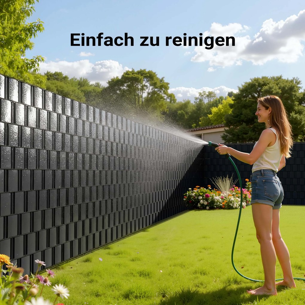 Stínicí pás do plotu Wiltec – 19 cm, antracitová (51494)