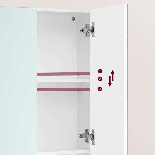 Zrcadlová skříňka bílá AZR-E1132 WT