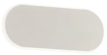 Moderní nástěnná lampa bílá 20 cm vč. LED 3stupňové stmívatelné - Bram