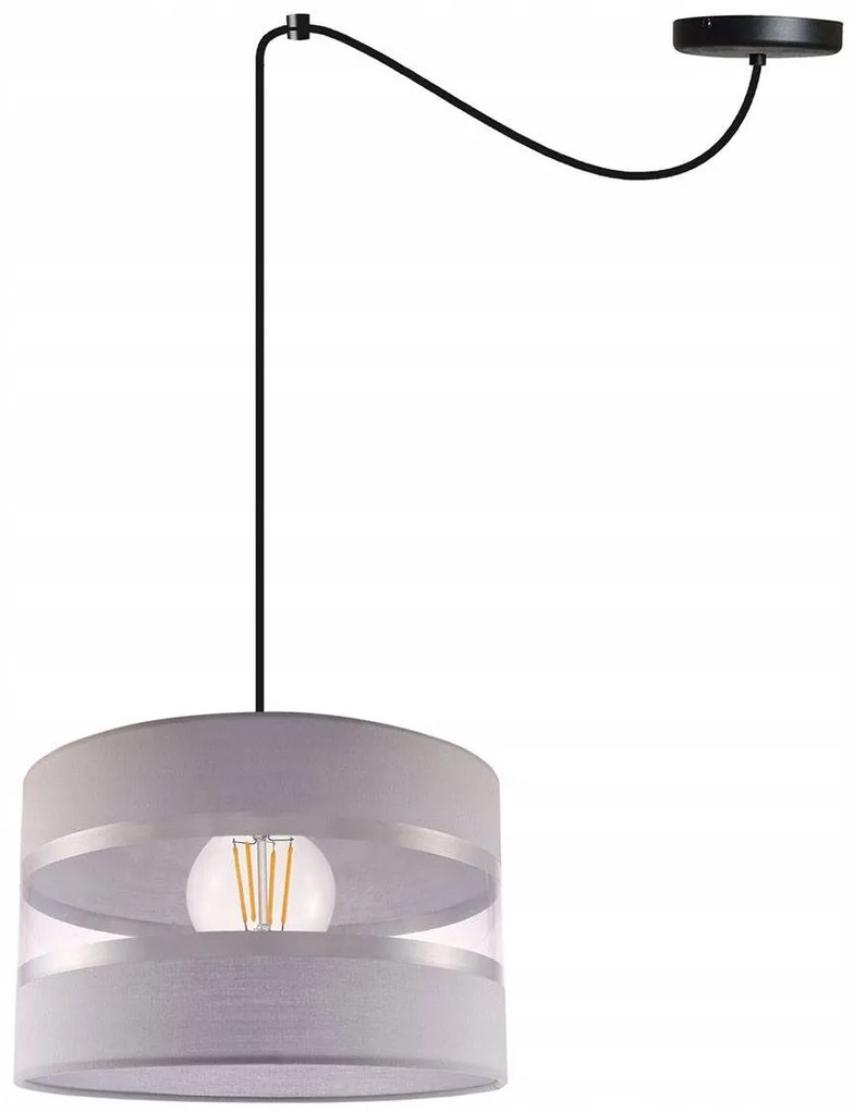 Závěsné svítidlo Elegance Spider, 1x textilní stínítko (výběr ze 3 barev), (výběr ze 2 barev konstrukce), (fi 35cm)