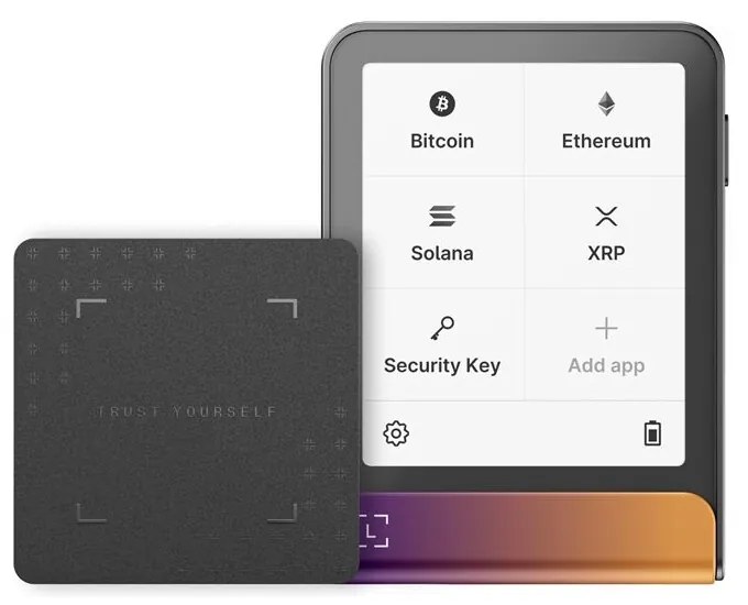 Ledger flex ferro fuchsia crypto hardware wallet with recovery key