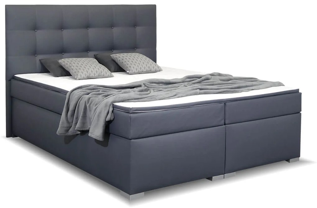 Americká postel boxspring MORANDI, s matrací a topperem, 180x200