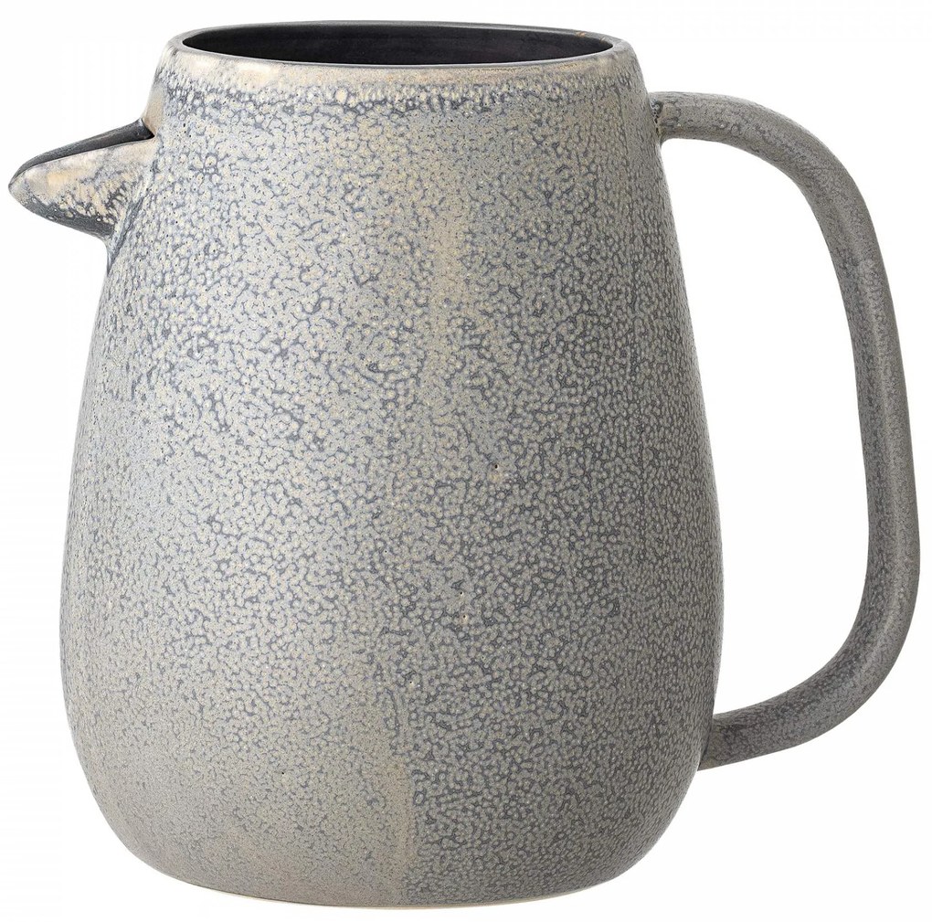 Bloomingville Kameninový džbán Kendra 1,4l, šedá barva, keramika