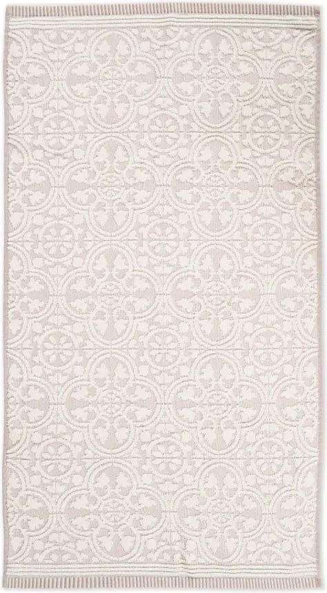 Pip Studio ručníky z bavlněného froté Tile de Pip, khaki (Luxusní ručníky z bavlněného froté v designu Tile de Pip barvě khaki)