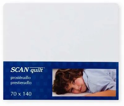 SCANquilt prostěradlo JERSEY bílá 76 x 36 cm