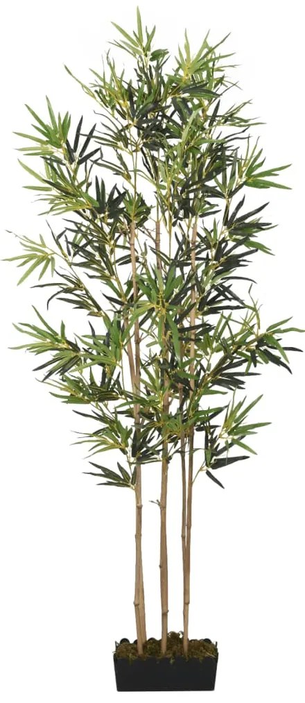 vidaXL Umělý bambus 552 listů 120 cm zelený