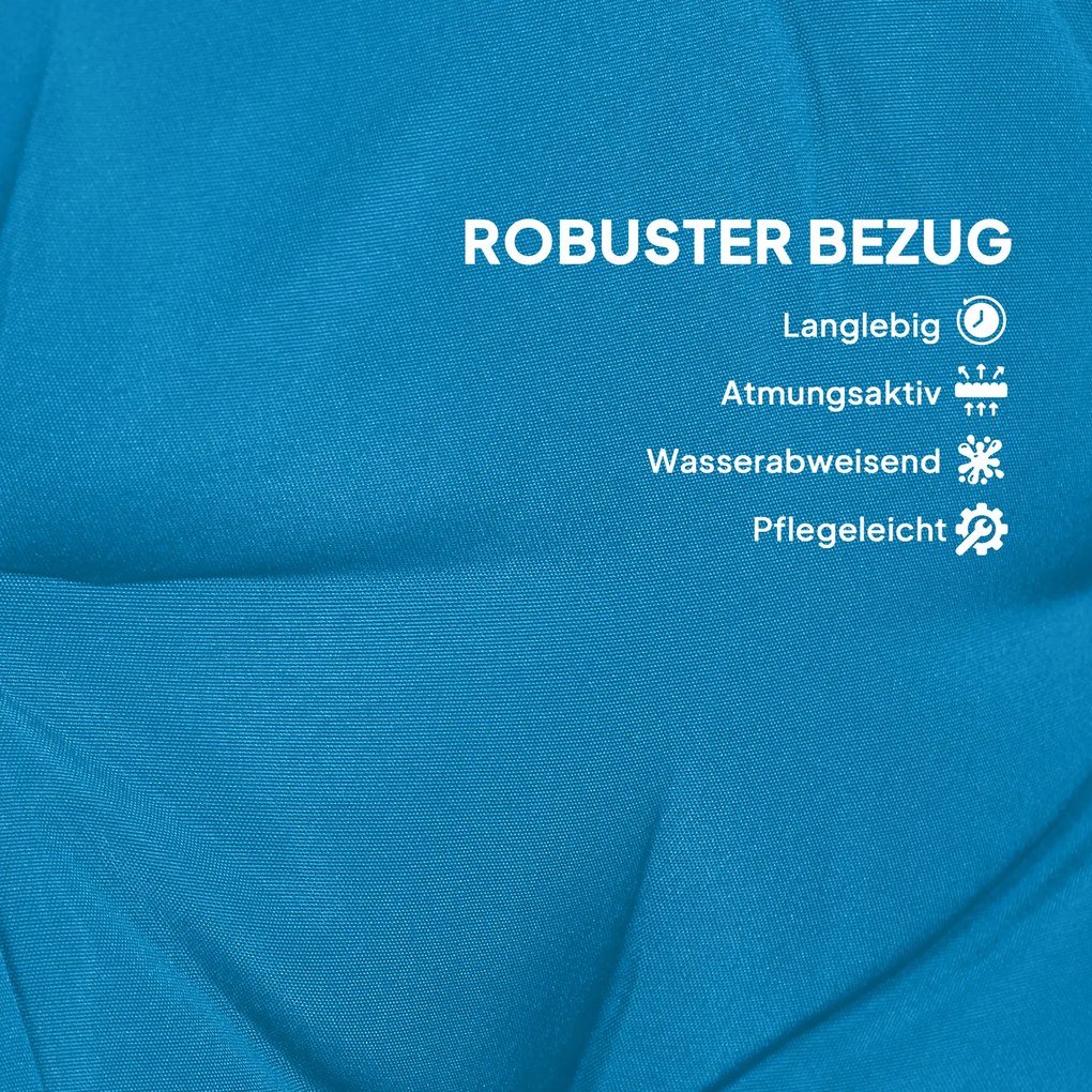 Outsunny Hollywoodská houpačka 170 cm se sadou polštářů, polštář na křeslo, polštář na houpačku, polštář na zahradu, polštář na záda, boční polštář v…