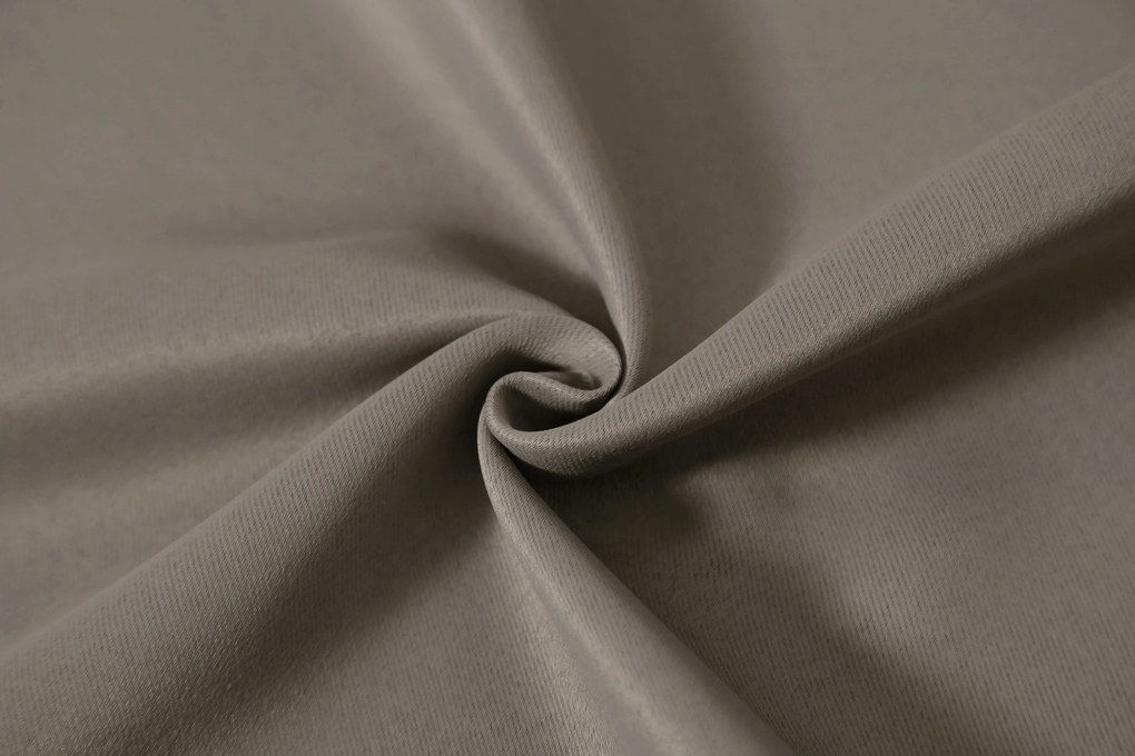 Světle hnědý závěs OXFORD 140x250 cm Zavěšení: Řasící páska