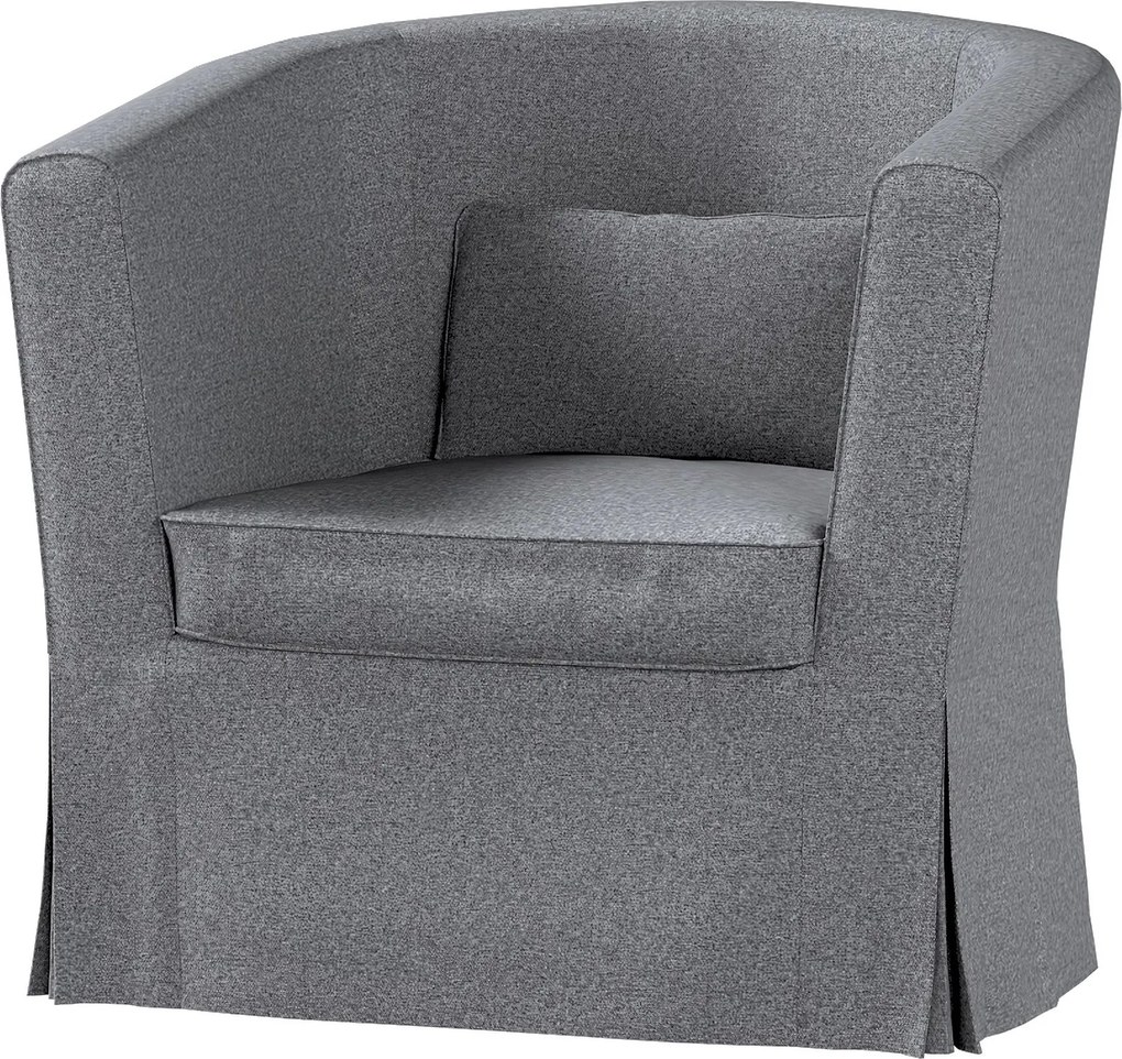 Potah na křeslo IKEA Ektorp Tullsta barva šedá látka pletený vzor