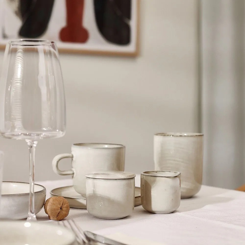 Slonovinový kameninový šálek 240 ml Meridian – Salt&Pepper