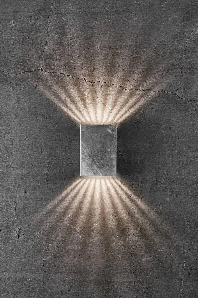 NOR 2019041031 Venkovní nástěnné svítidlo Fold 10 2x3,5W LED galvanizovaná ocel čirá - NORDLUX