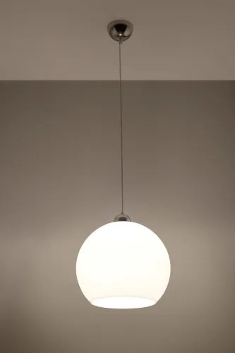 Lustr SOLLUX Ball E27 1x60W bez zdroje SL.0256 bílé sklo