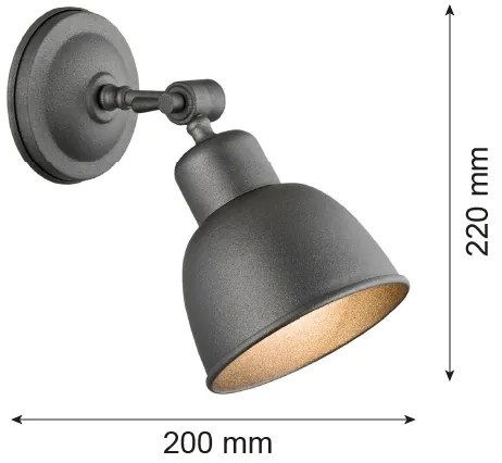 Argon 3183 - Nástěnné svítidlo EUFRAT 1xE27/60W/230V