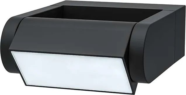 LED venkovní světlo WO808 Crotone náklopné, černá