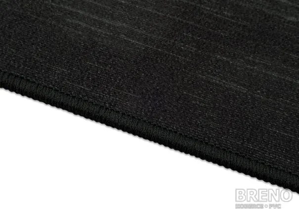 Breno Kusový koberec LUNA 102/black – Cooking with Love, 60x180 cm, Černá/Vícebarevné