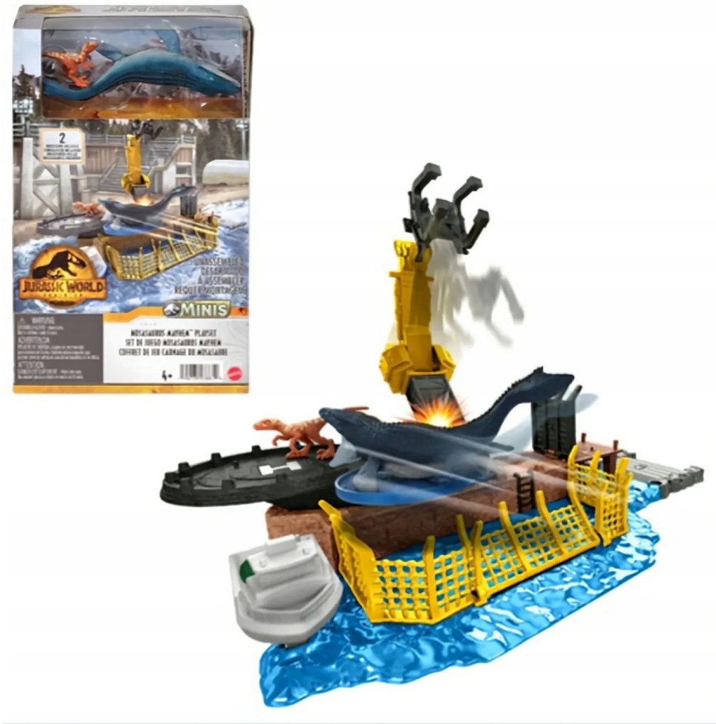 Mattel jurský svět: nadvláda mini dinosauři mosasaurus mayhem, hff11