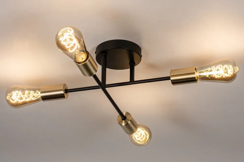 Stropní designové svítidlo do ložnice Bulb Vernon Sydney Gold 4
