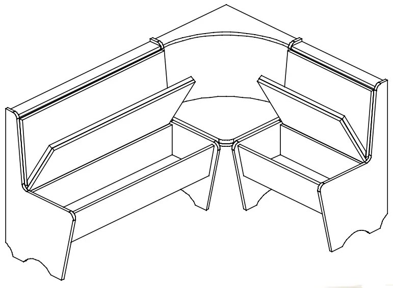 Jídelní rohový set Corner dub sonoma / Malmo