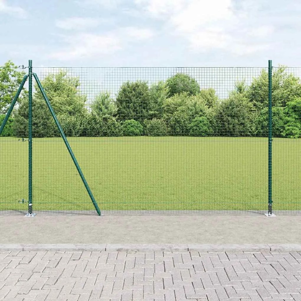 Svařovaná drátěná plotina s betonovou základnou 10 x 1,4 m 3352411