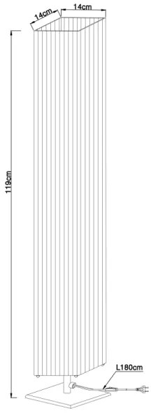 GLOBO 24662 - Stojací lampa BAILEY 2xE27/40W/230V