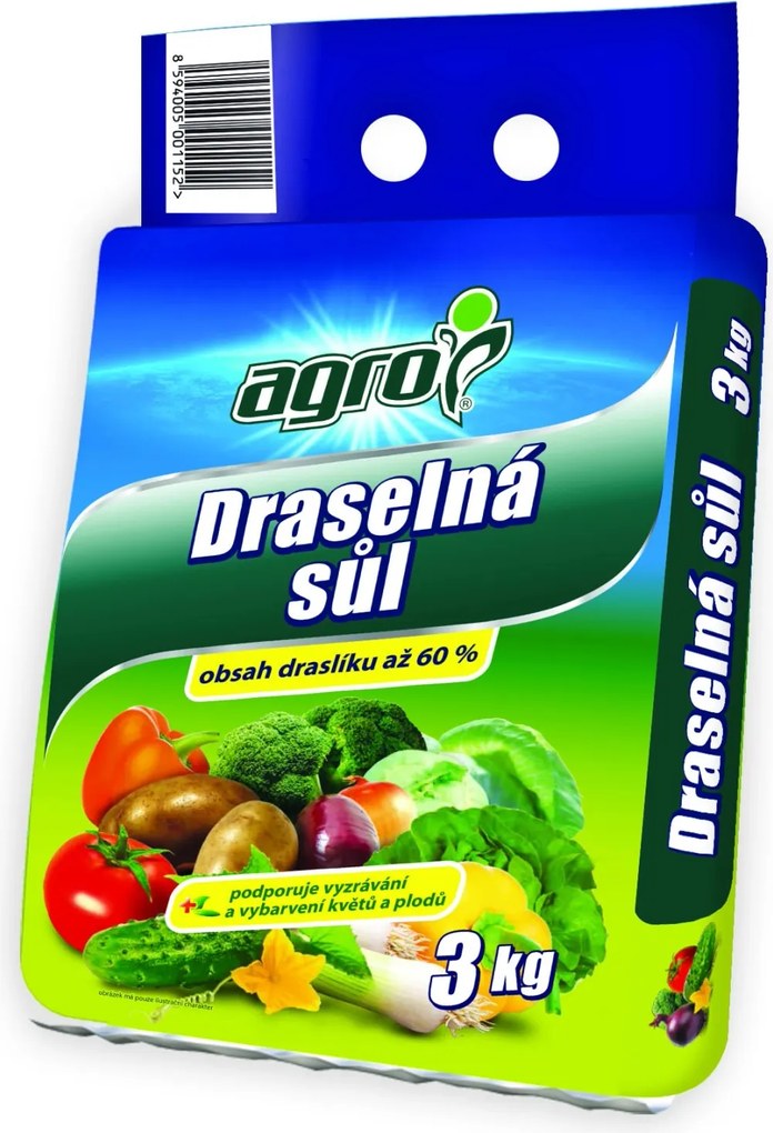 AGRO Draselná sůl 3 kg