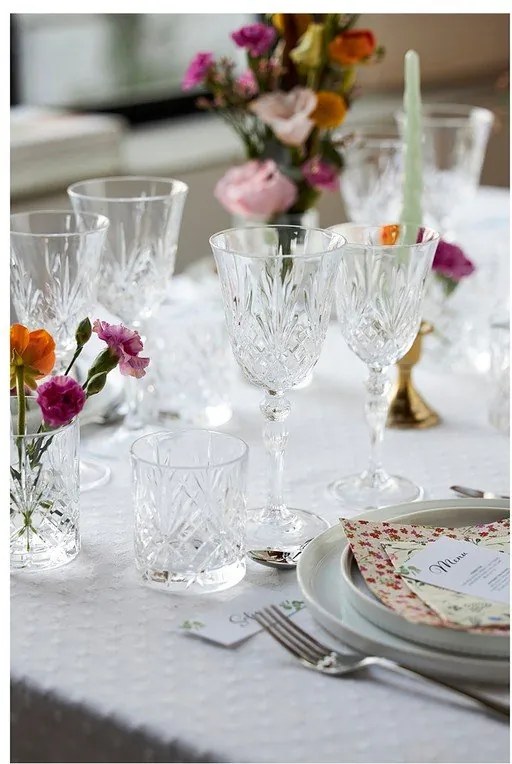 Křišťálové skleničky v sadě 4 ks na víno 210 ml Melodia – Lyngby Glas