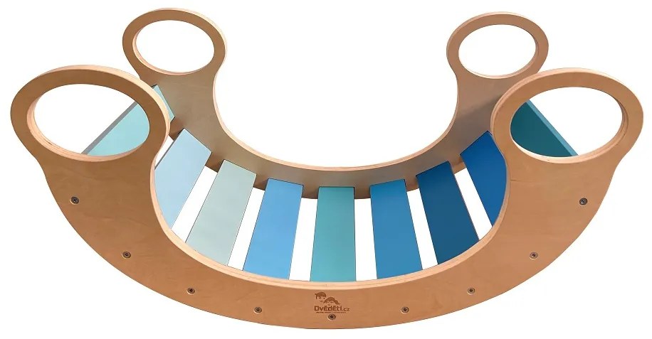 2Kids Toys Montessori modrá houpačka