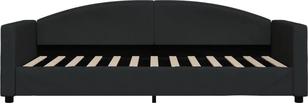 Válenda s matrací černá 90 x 200 cm textil 3197172