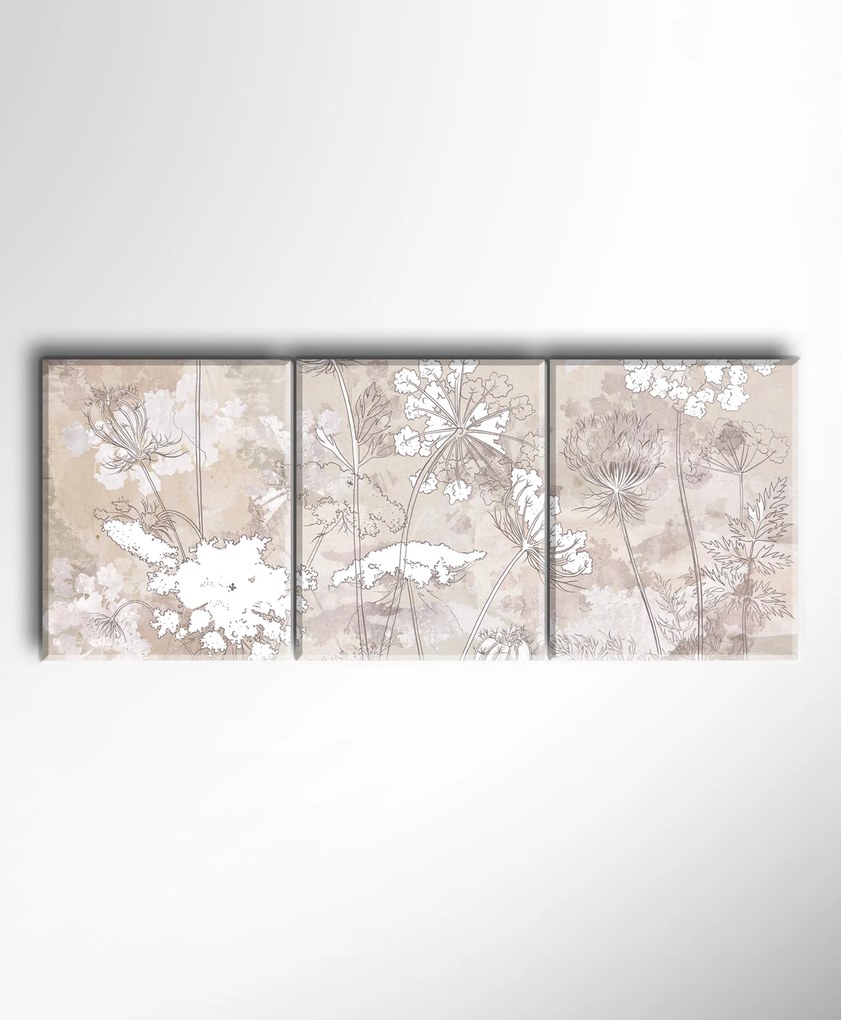 Malvis ® Obraz Kontury rostlin v japonském stylu ROZMĚR (šířka x výška): jednodílný obdélník 150x60 cm
