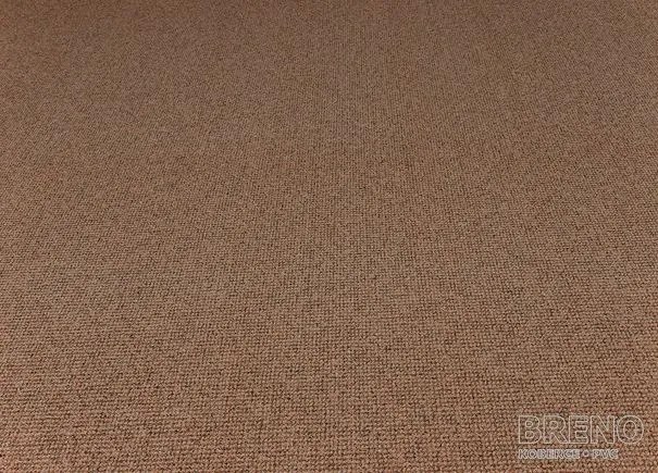 Breno Metrážový koberec RE-TWEED 64 oranžový, šíře 400 cm, Oranžová/Vícebarevné