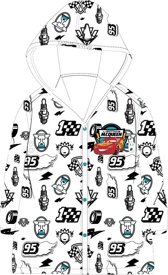 Dětská / chlapecká transparentní pláštěnka Auta - Cars - Blesk McQueen, 122 / 128