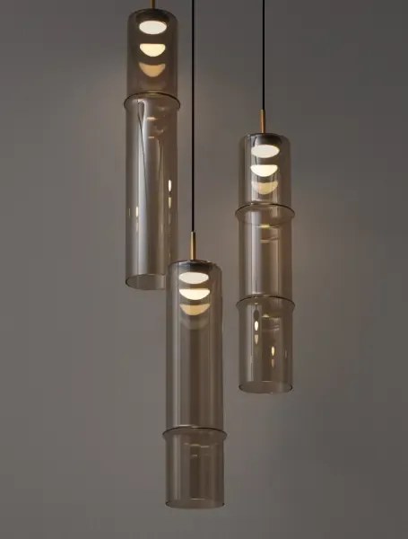 Designový lustr Sano 3 Zlatá