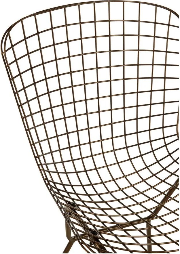 Kovová jídelní židle v bronzové barvě District – Premier Housewares