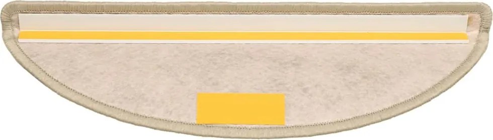 Samolepicí nášlapy na schody sisal 15ks 56x17x3cm světle zelené 326863