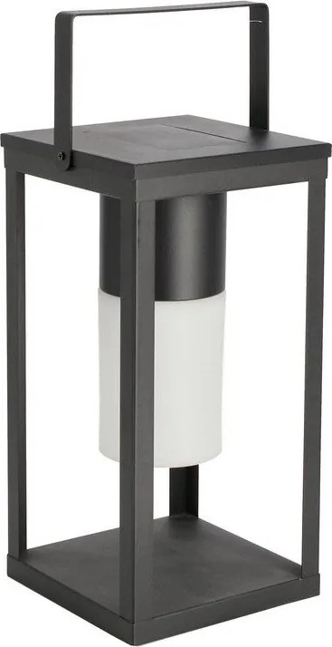 Černá solární/na USB LED lucerna (výška 38 cm) Solar – Bizzotto