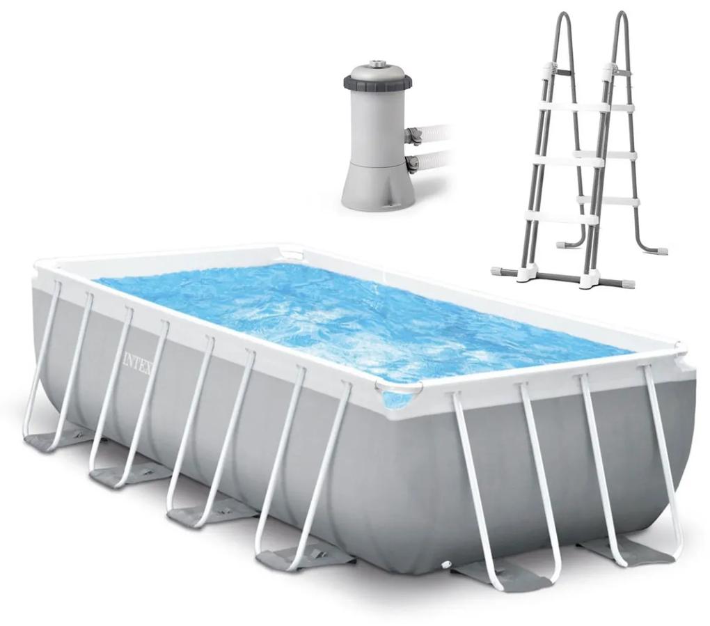 Zahradní bazén Intex 488x107 cm - 26792 filtrace + žebřík + kryt