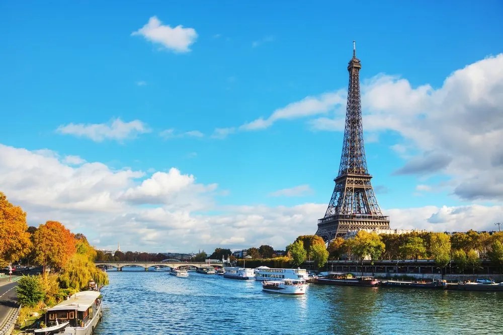 Samolepící fototapeta nádherné panorama Paříže - 225x150 cm